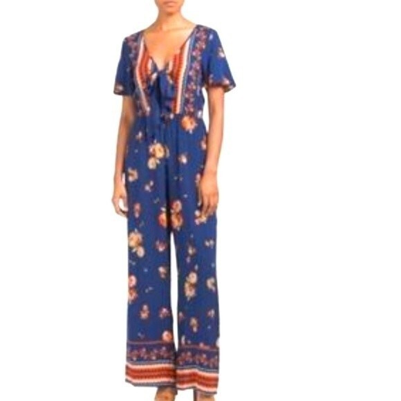 Band of Gypsies | Pants & Jumpsuits | Band Of Gypsies Navy Blue Wide ...